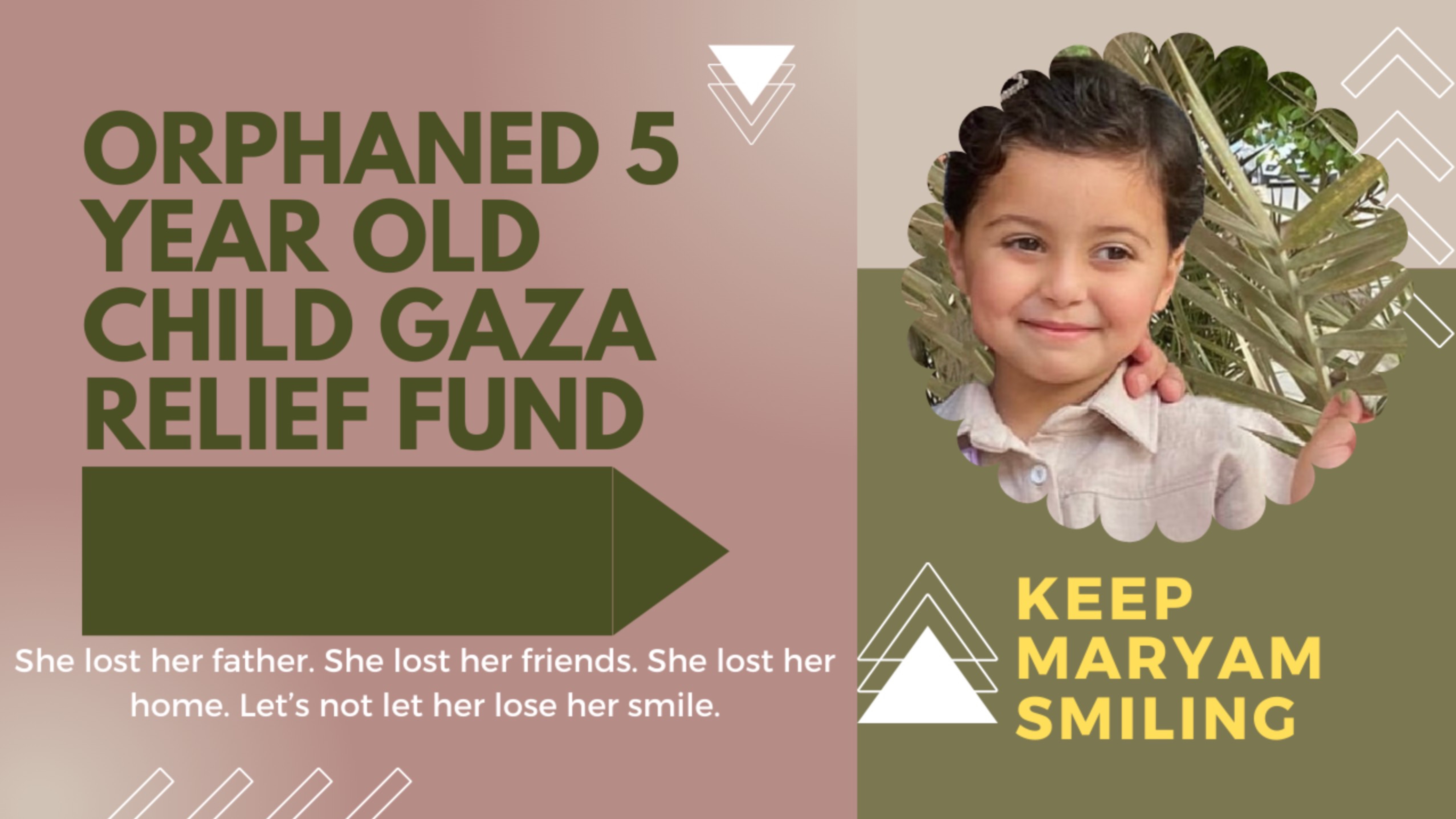 Orphaned 6 Year Old Child from Gaza Relief Fund | Chuffed | Non-profit ...