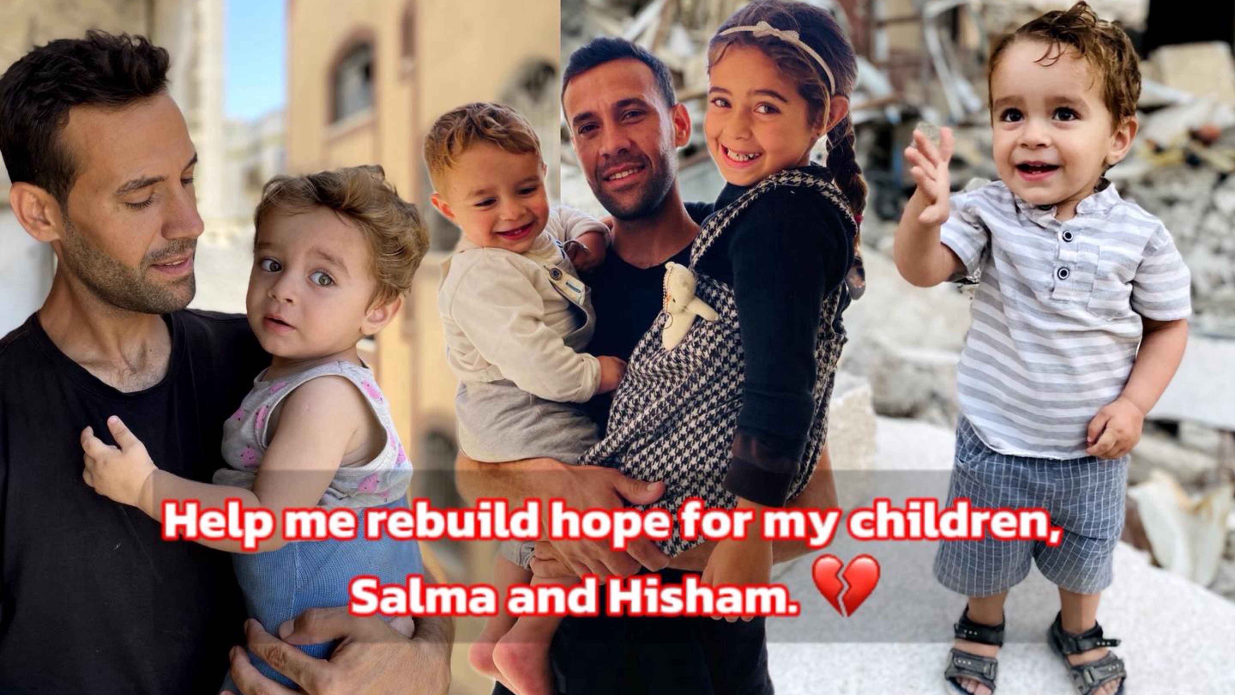 Help Mahmoud Rebuild Hope for His Children Salma & Hisham | Chuffed ...