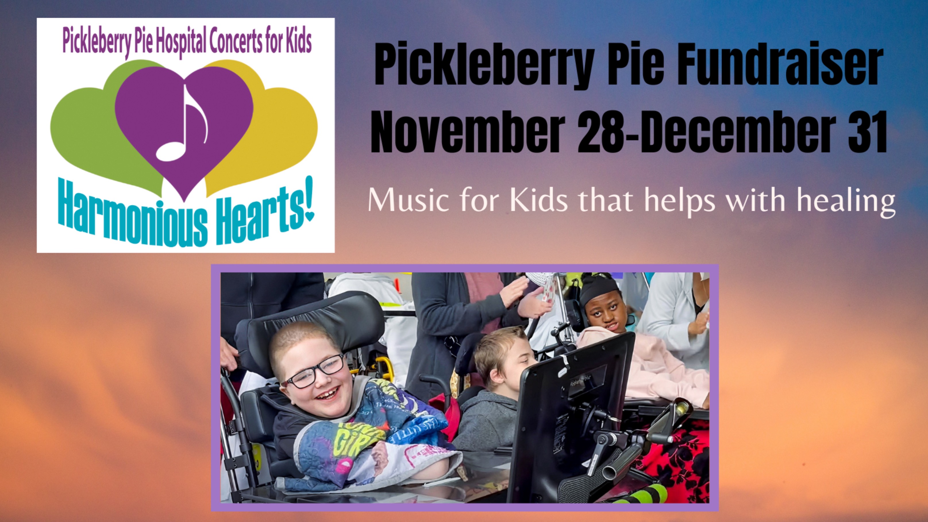 Pickleberry Pie Hospital Concerts Fundraiser | Chuffed | Non-profit ...