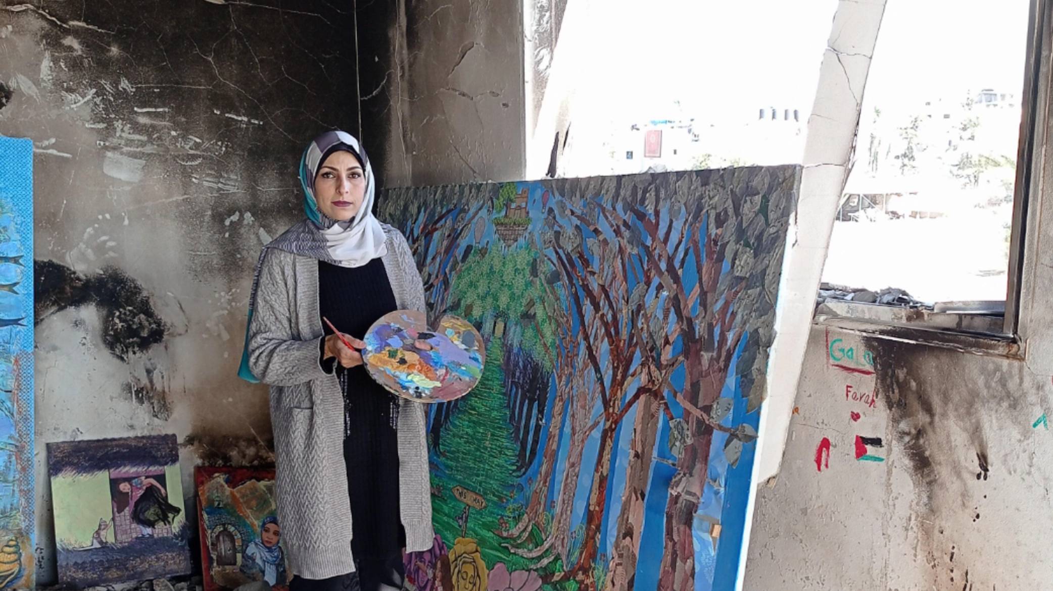 Help Maysa to make art and provide art classes for children in Gaza ...