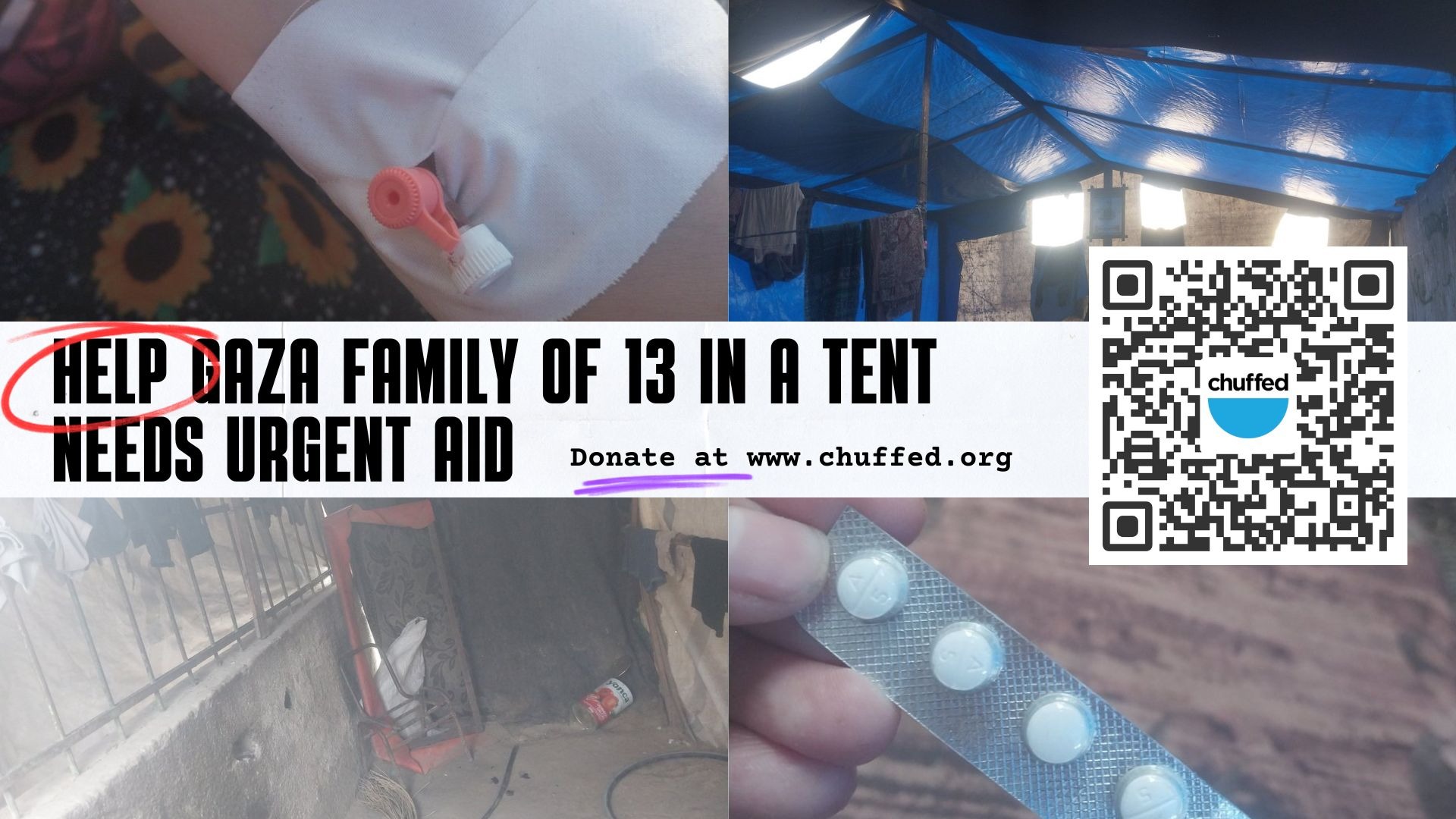 💔 Gaza Family of 13 in Tent Needs Urgent Aid | Chuffed | Non-profit charity and social ...