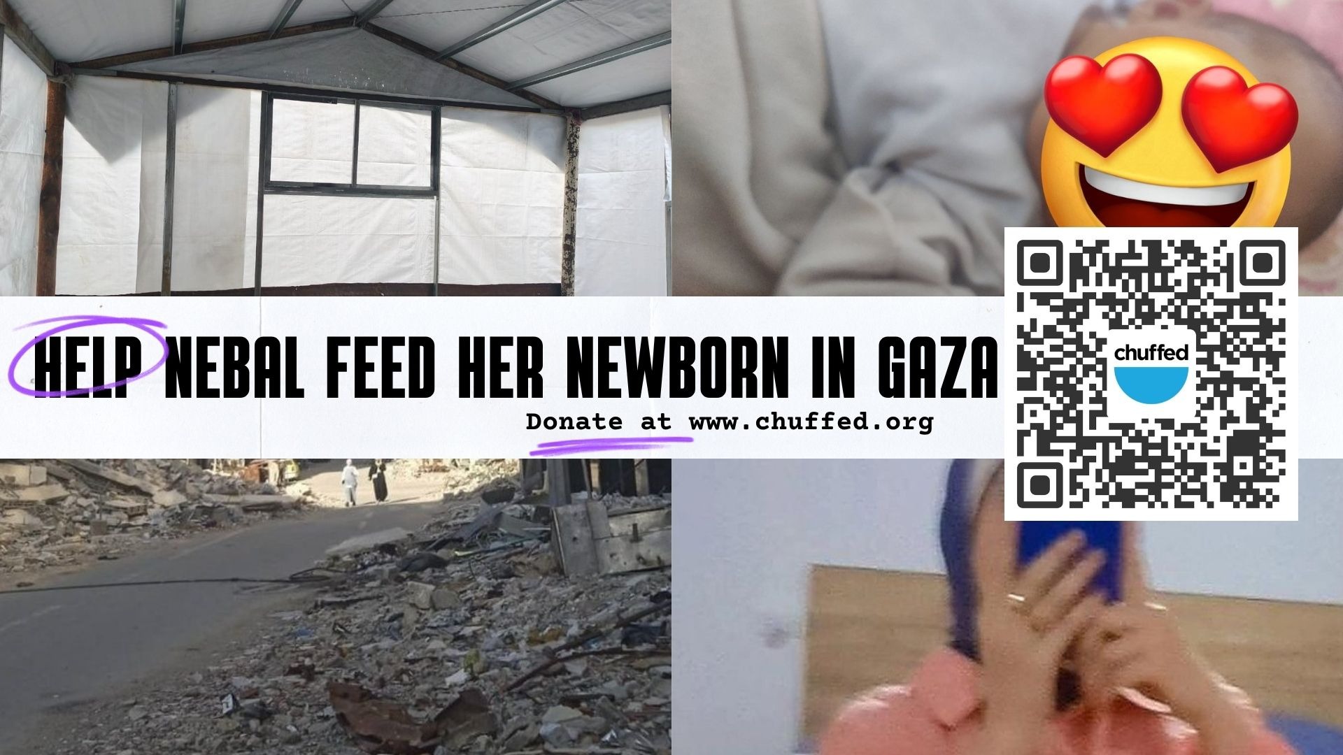 🍼 Help Nebal Feed Her Newborn & Care for Her Family in Gaza 💔 | Chuffed ...