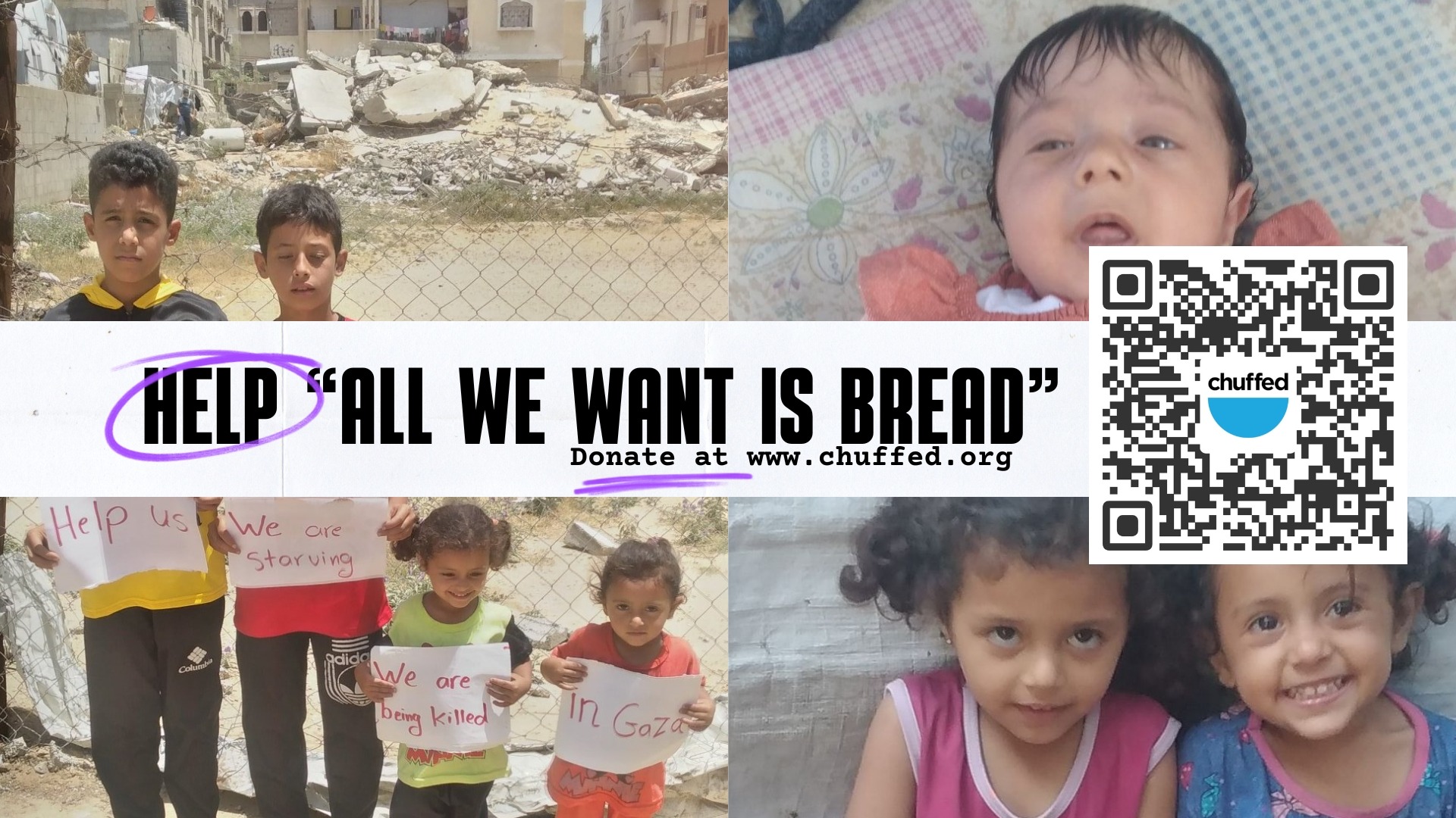 🥖 “All We Want Is Bread” Feed Her 6 Hungry Children in Gaza 💔 | Chuffed | Non-profit charity and ...