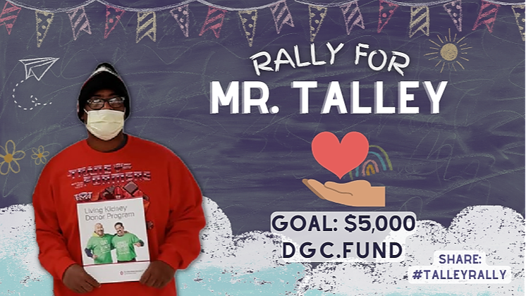 Rally for Mr. Talley | Chuffed | Non-profit charity and social ...