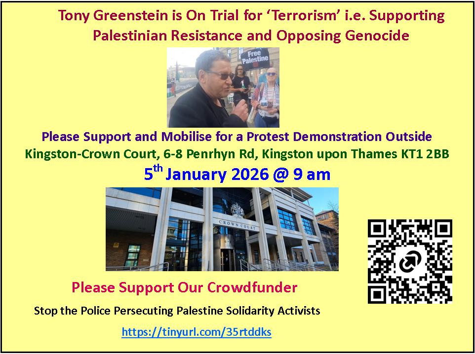 The Lifeboat News: Tony Greenstein trial exposes Israel lobby’s ...