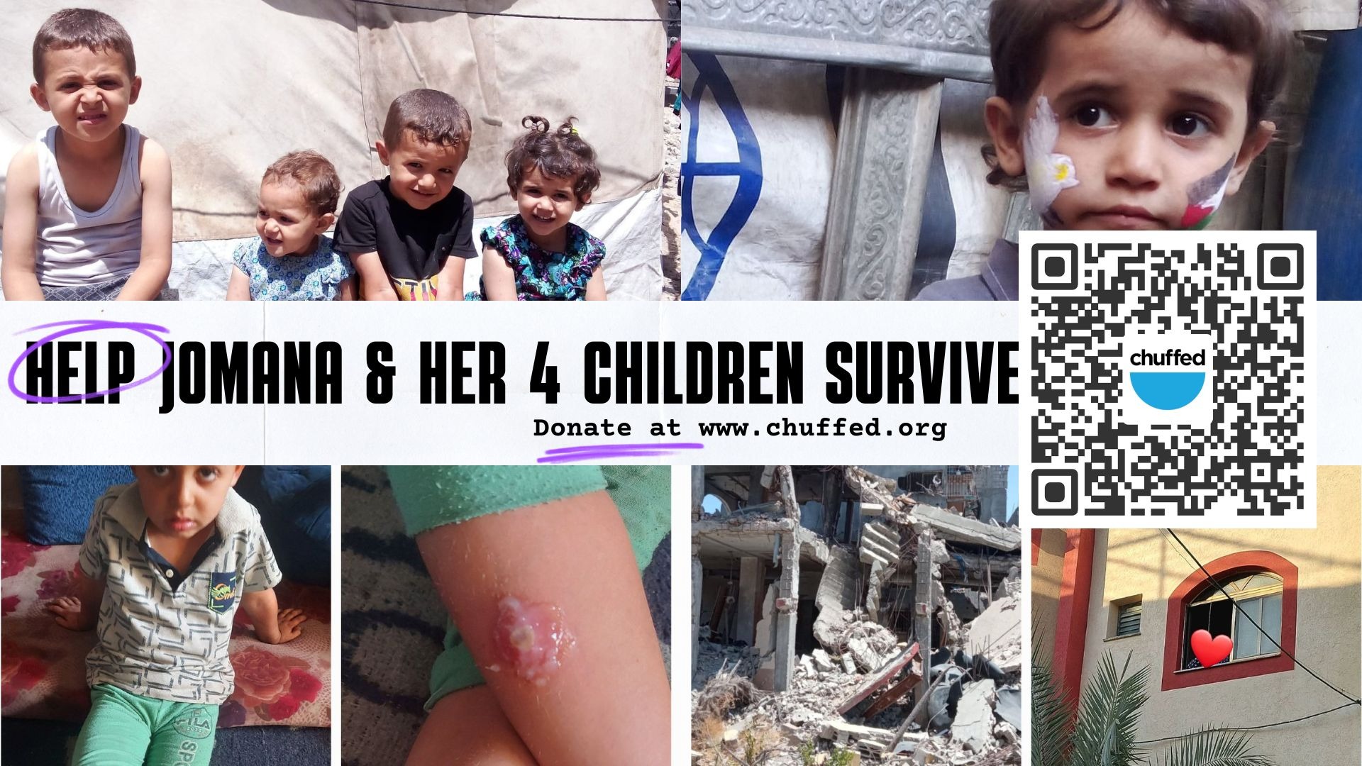 🙏 Help Jomana & Her 4 Children Survive the Hardship 💔 | Chuffed | Non ...