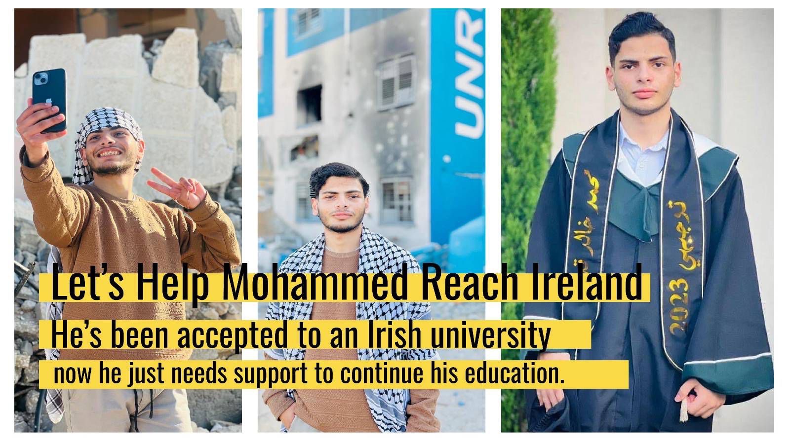 Help get Mohammed from Gaza to Ireland to study | Chuffed | Non-profit ...