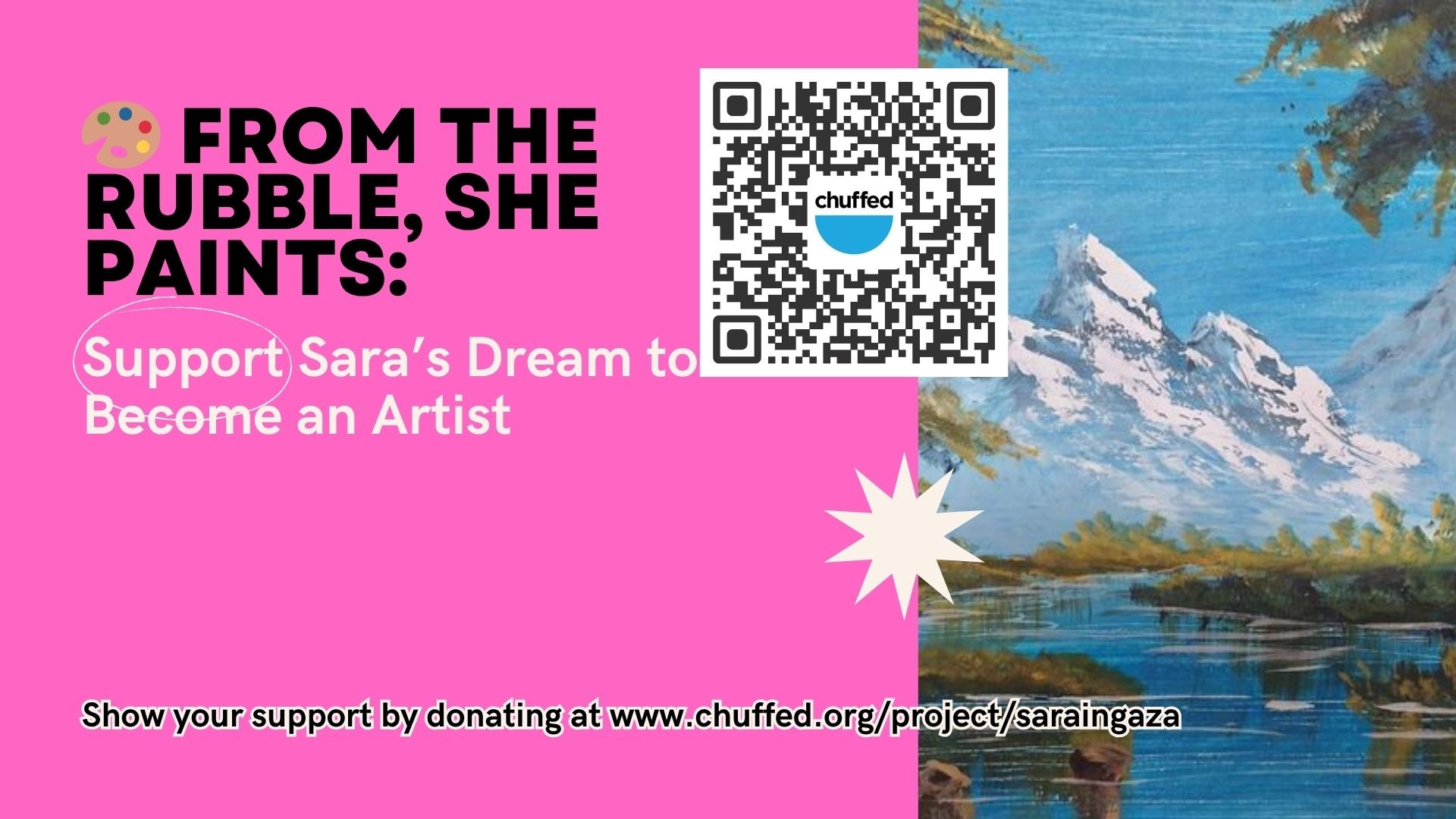 From the Rubble, She Paints🎨 Support Sara’s to Become an Artist | Chuffed | Non-profit charity ...