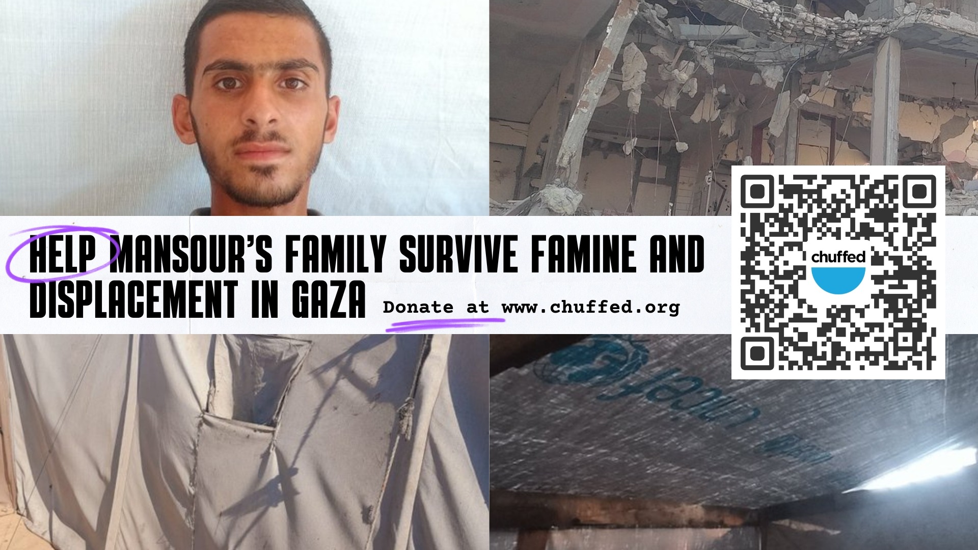 Help Mansour’s Family Survive Famine & Displacement in Gaza 💔 | Chuffed | Non-profit charity and ...