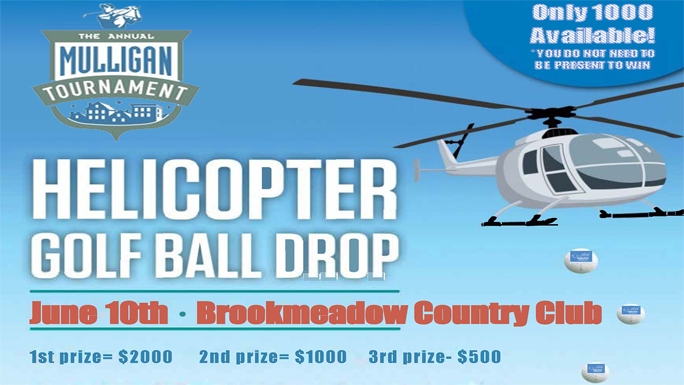 17th Annual Mulligan Golf Tournament Helicopter Ball Drop | Chuffed ...