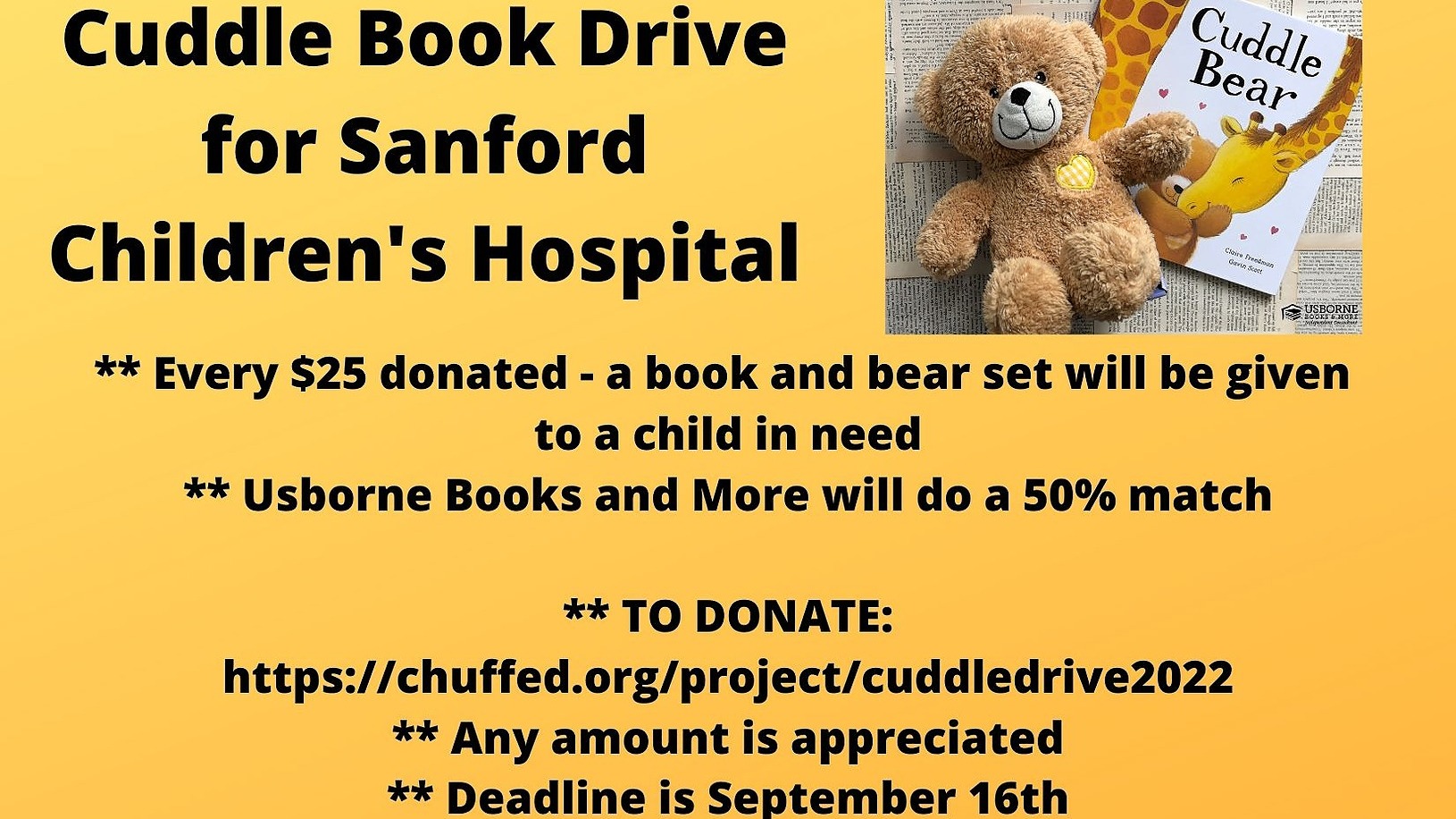 Cuddle Book and Bear Drive to support Pediatric Cancer Awareness ...