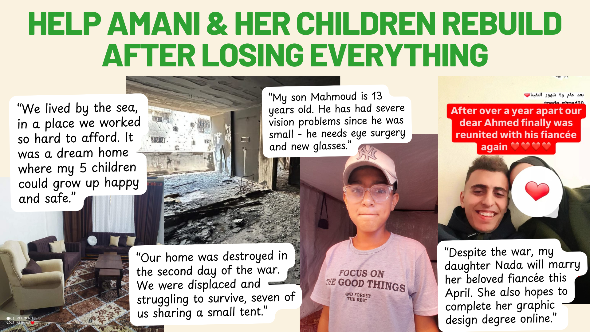 OUT OF FOOD: Help Amani’s family of 7 survive in Gaza | Chuffed | Non-profit charity and social ...
